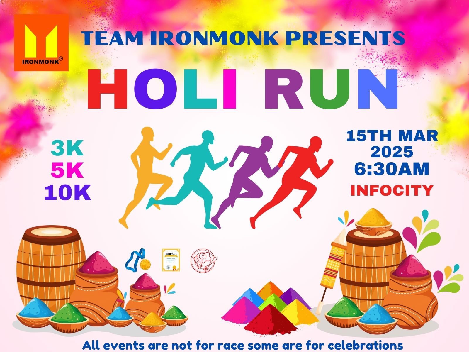 HOLI RUN 3K 5K 10K Registration