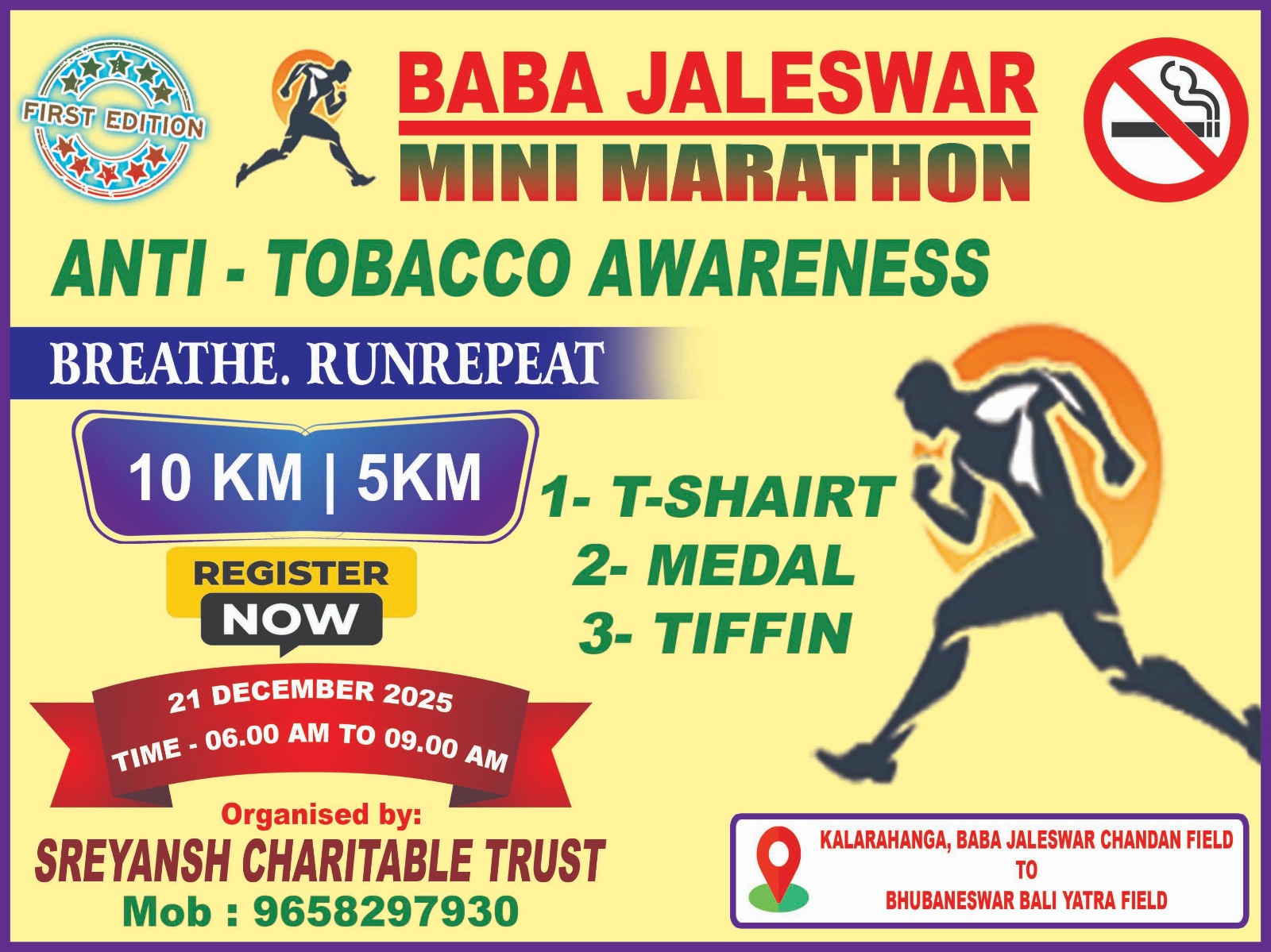 Baba Jaleswar Mini Marathon Registration